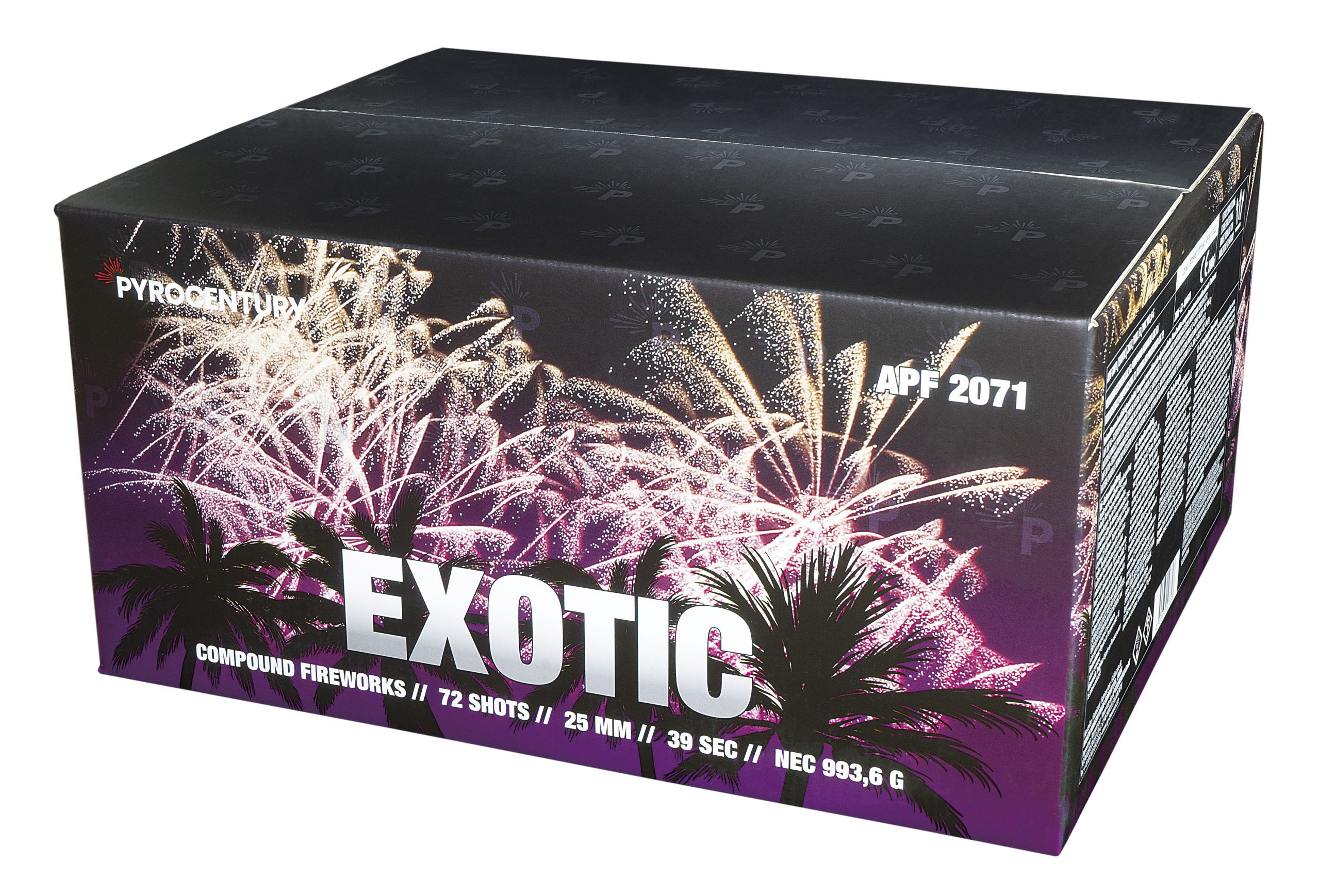 Pyrocentury Exotic 72 Schuss Verbundfeuerwerk | Pyrodimension Feuerwerk ...