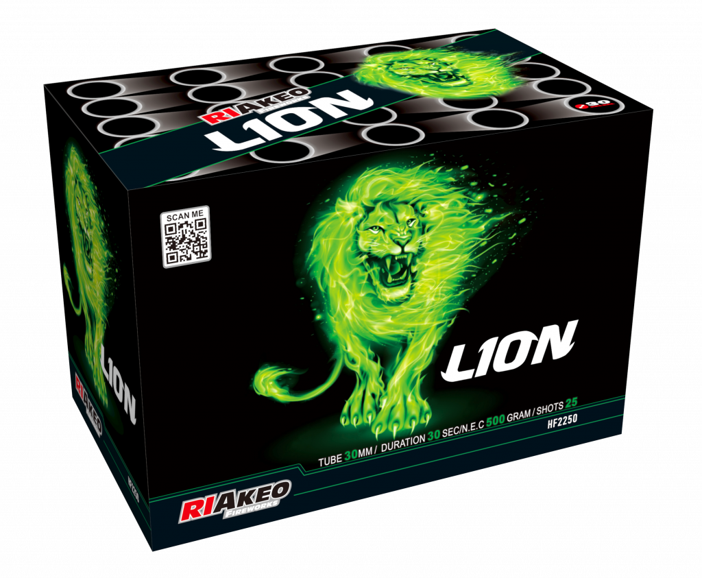 Riakeo Lion 25 Schuss Batterie | Pyrodimension Feuerwerk Shop